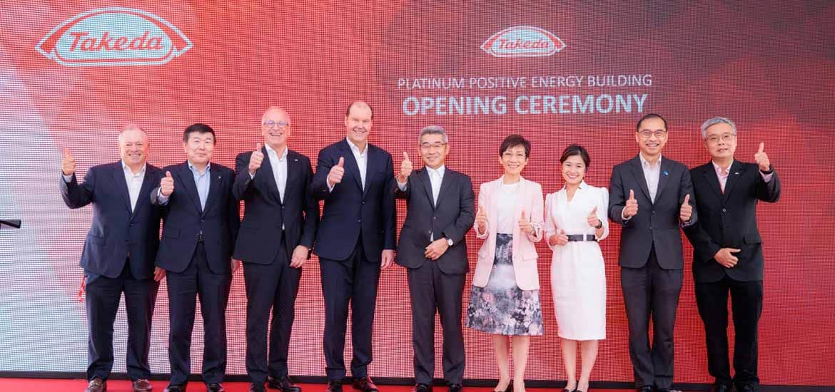 Takeda opens its first platinum positive energy building in Singapore | Singapore EDB
